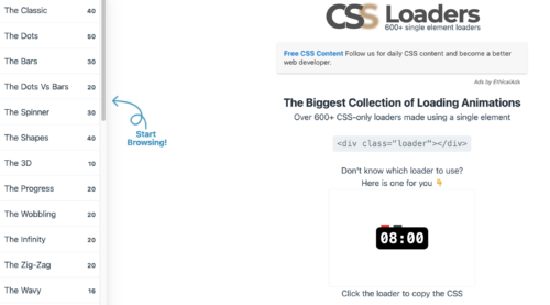 CSSローダー専門サイト「CSS Loaders」 | Coding Haku
